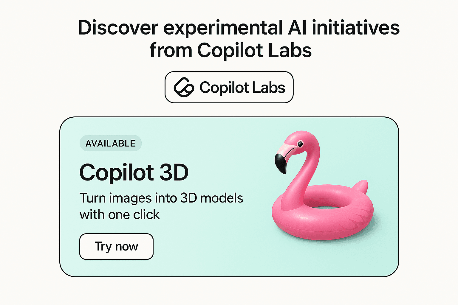Microsoft Launches Copilot 3D: Effortless 2D-to-3D Model Conversion for Creators • Master In Designs